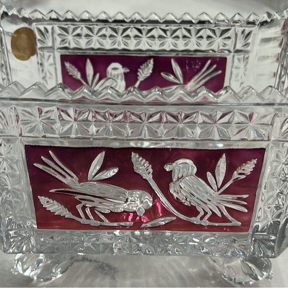 Hofbauer | Accents | Hofbauer Crystal Glass Box With Bird Design Made ...